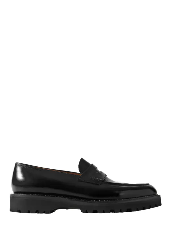 John Lobb Lopez New Standard Leather Penny Loafers - Black