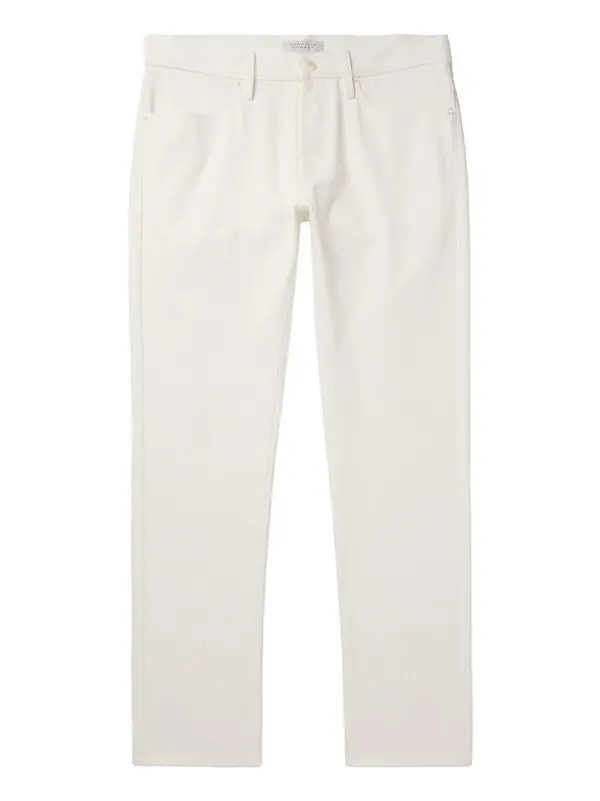 Gabriela Hearst Anthony Slim-fit Straight-leg Trousers - Neutrals