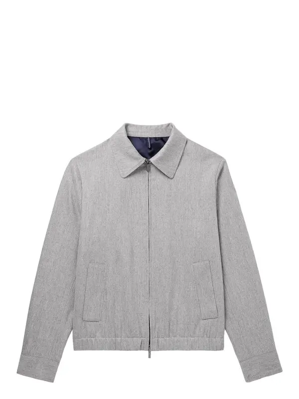 SLOWEAR Venezia 1951 Virgin Wool-blend Blouson Jacket - Gray