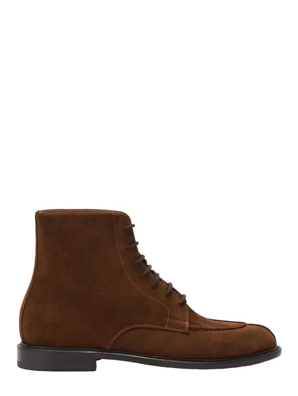 SCAROSSO Lace-up Ankle Boots - Brown