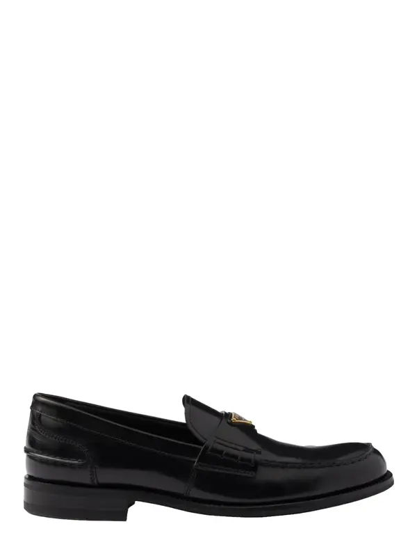 Prada Leather Loafers - Black