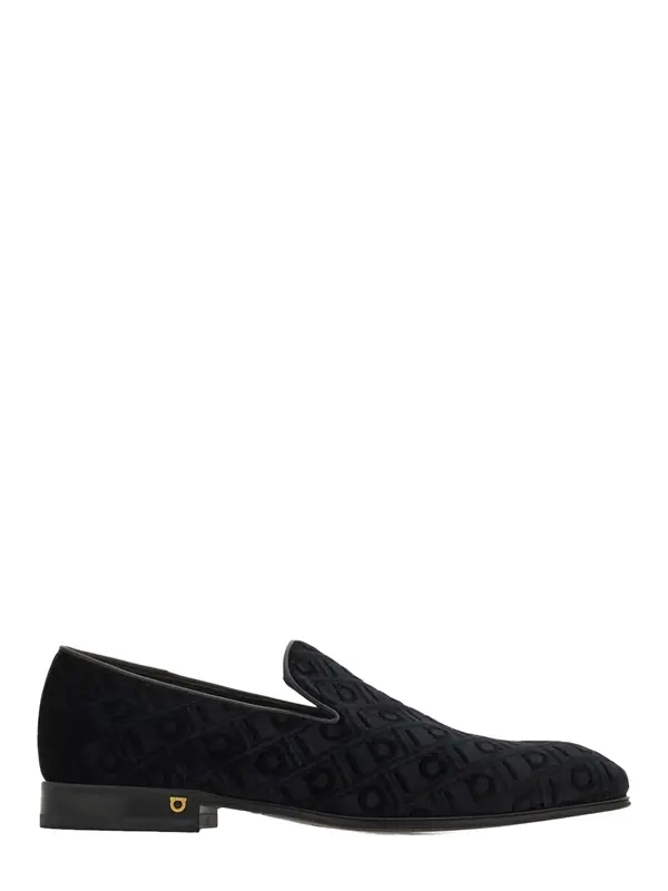 FERRAGAMO Velvet Loafers - Black
