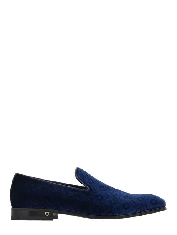 FERRAGAMO Velvet Loafers - Blue