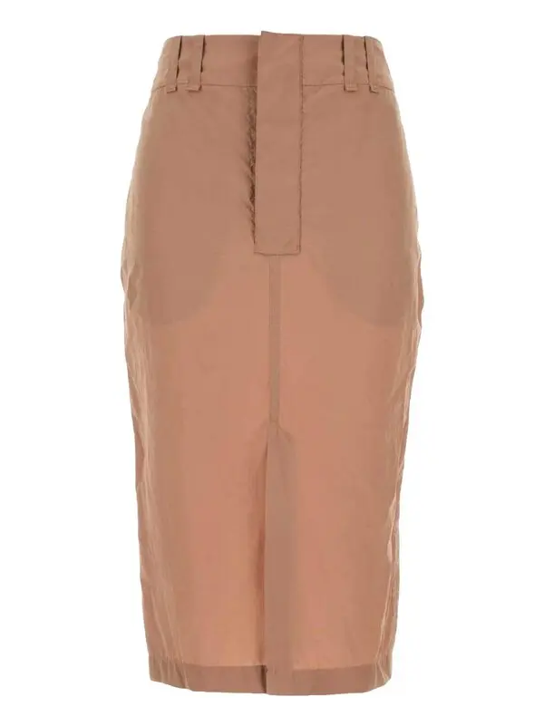 Saint Laurent Crepe Pencil Skirt - Neutrals