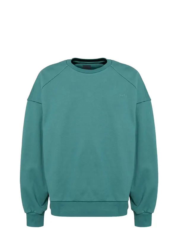 JUUN.J Collage Dé Collage Embroidered Sweatshirt - Green