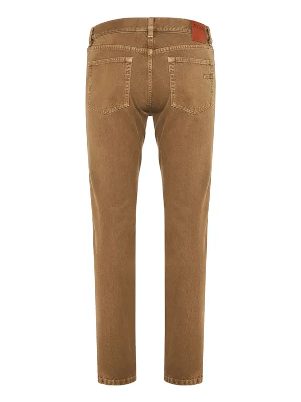 Zegna Slim-cut Jeans - Brown
