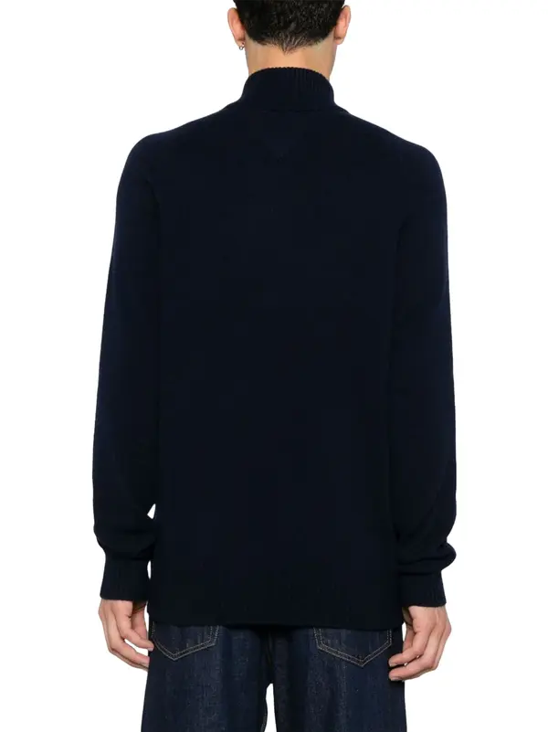 Tommy Hilfiger Half-zip Wool Sweater - Blue