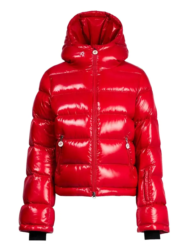 Perfect Moment Polar Flare Puffer Jacket - Red