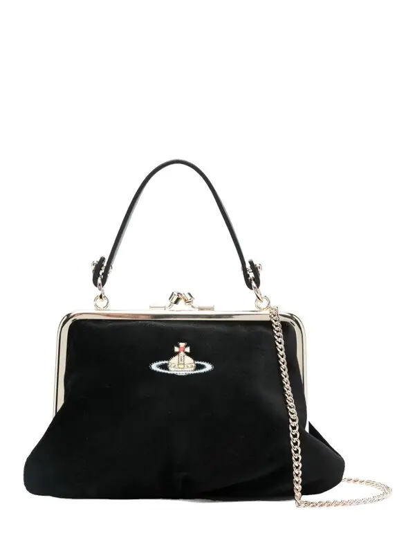 VIVIENNE WESTWOOD Granny Frame Clutch - Black