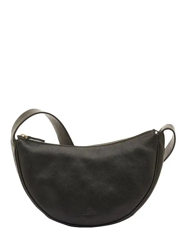 Il Bisonte Leather Hobo Bag - Nero