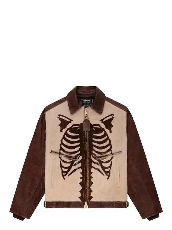 Aimé Leon Dore Vanson Pony Hair Bones Jacket - Brown