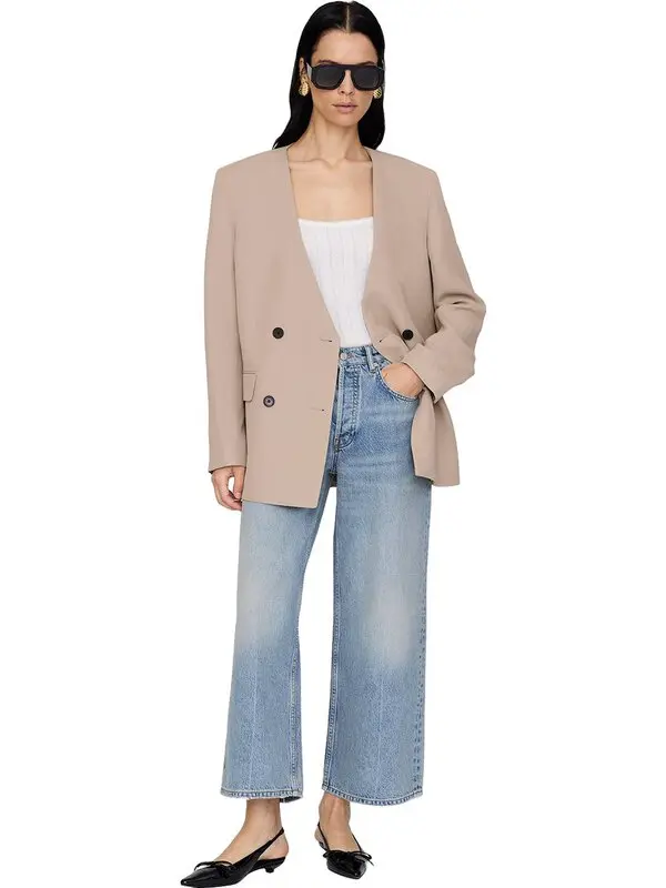 ANINE BING Maron Oversized Blazer - Fawn