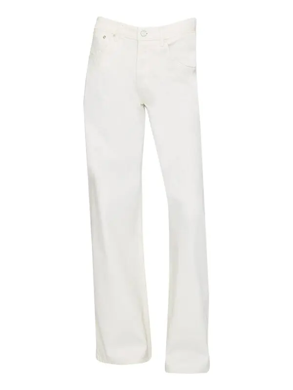 ANINE BING Manon Wide Leg Jeans - Ecru
