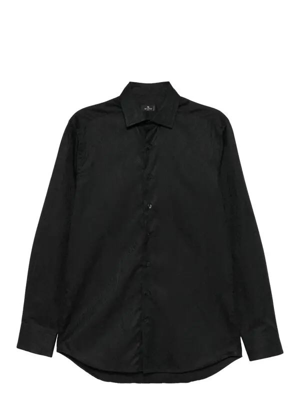 Etro Paisley-jacquard Shirt - Black