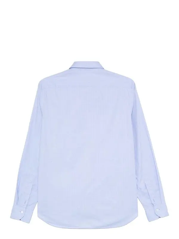 TINTORIA MATTEI 954 Herringbone-pattern Shirt - Blue