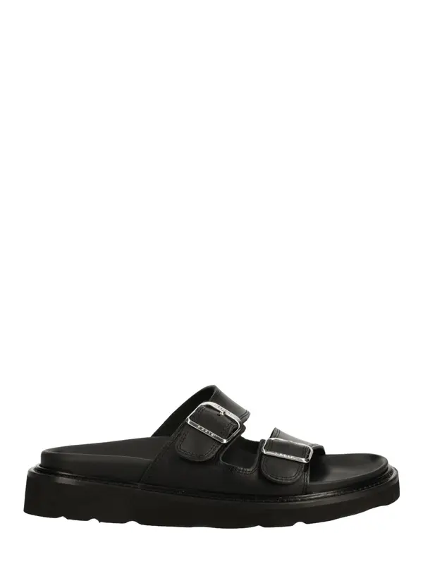 Kenzo Matto Leather Sandals - Black