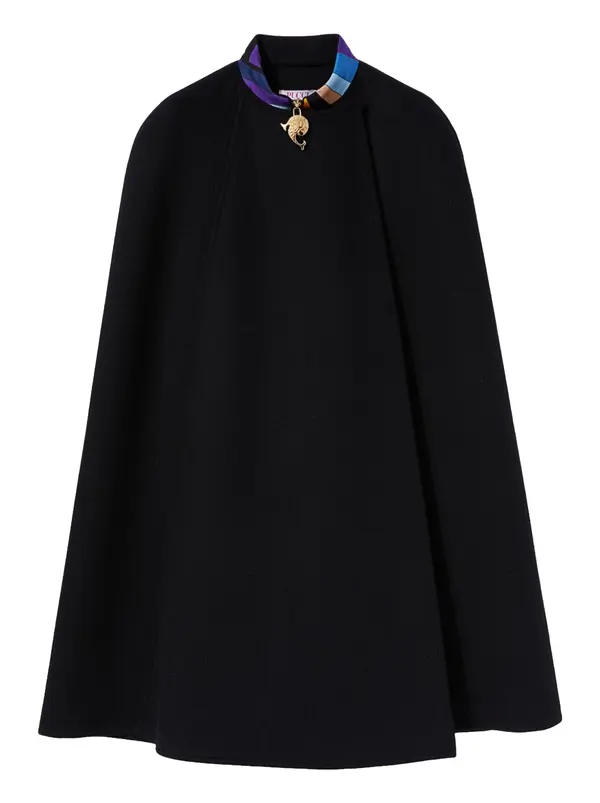Emilio Pucci Iride-print Cape - Black