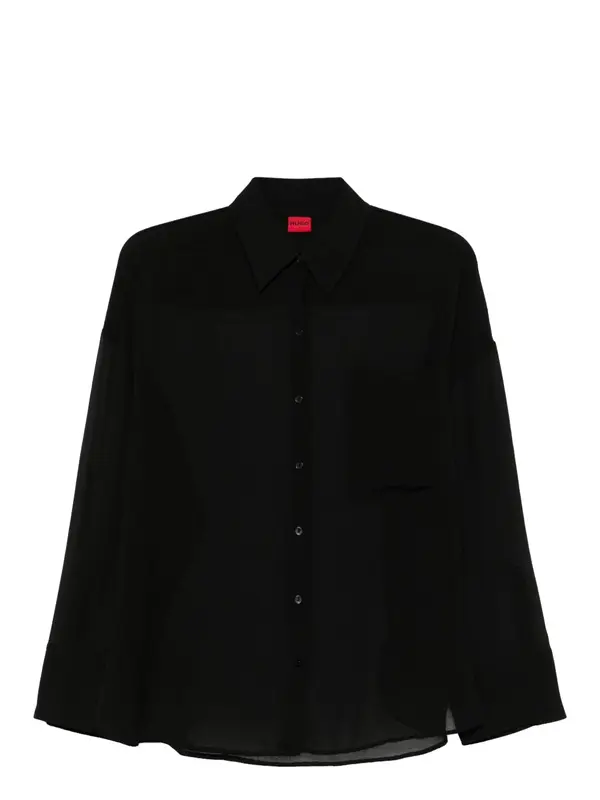 Hugo Sheer Shirt - Black