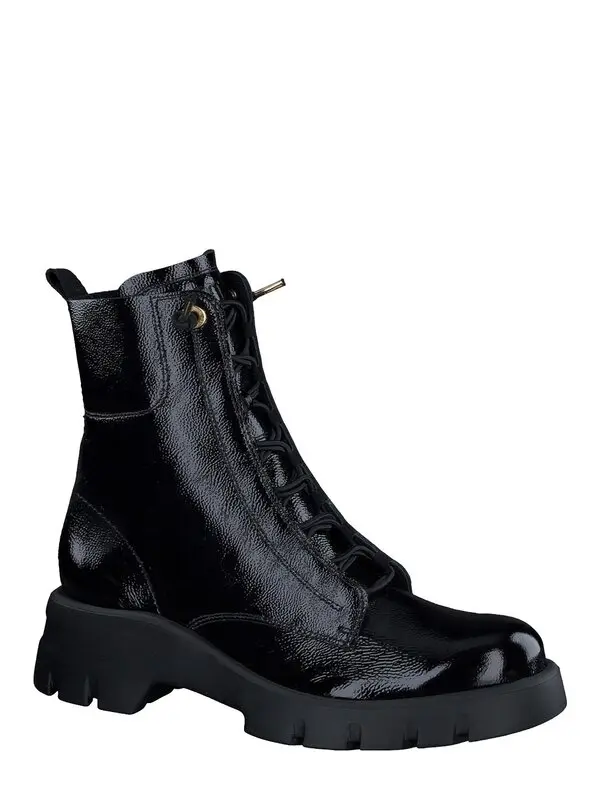 Paul Green Wicked Boot - Black Crinkled Patent