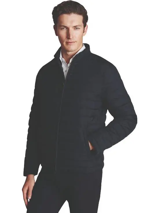 CHARLES TYRWHITT Lightweight Quilted Jacket - Navy