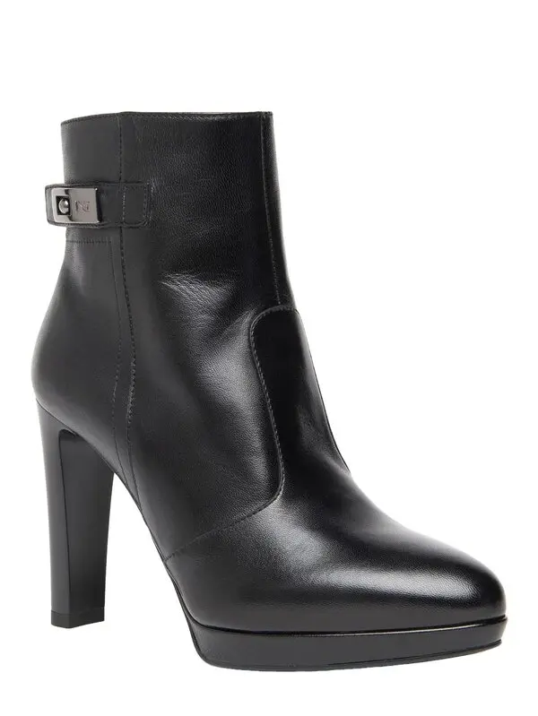 NEROGIARDINI Platform Bootie - Black