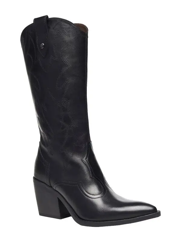 NEROGIARDINI Texan Western Boots - Black