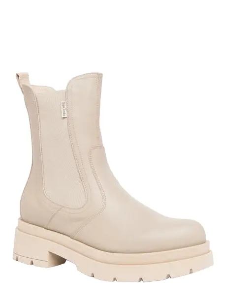NEROGIARDINI Lug Sole Chelsea Boot - Beige/khaki