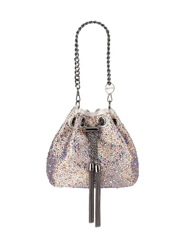 OLGA BERG Mika Crystal Drawstring Bag - Pastel