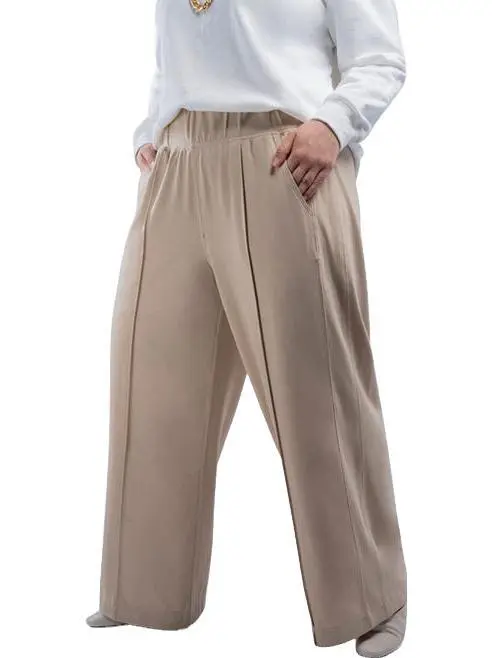 SEE ROSE GO Multitasker Wide Leg Pant - Stone
