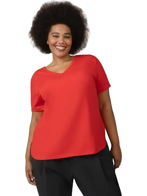 SEE ROSE GO Luxe Reversible T-shirt - Poppy