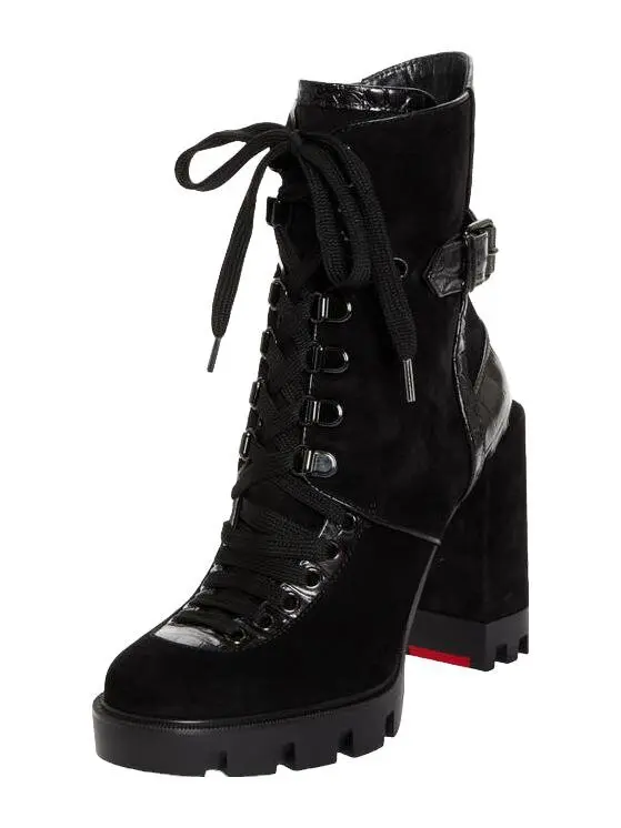 CHRISTIAN LOUBOUTIN Macademia Bootie - Black