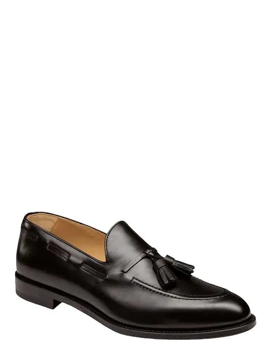 CHARLES TYRWHITT Leather Tassel Loafer - Black