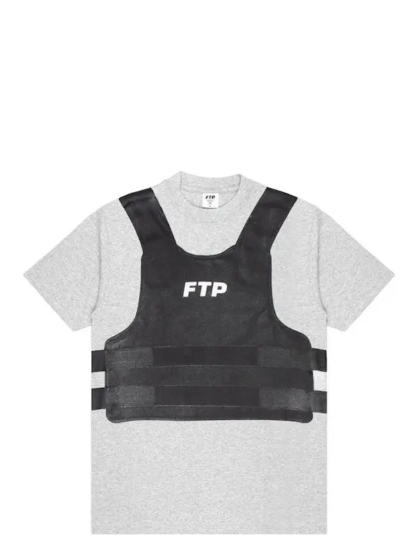 FTP Bulletproof Vest Tee Shirt - Heather Grey