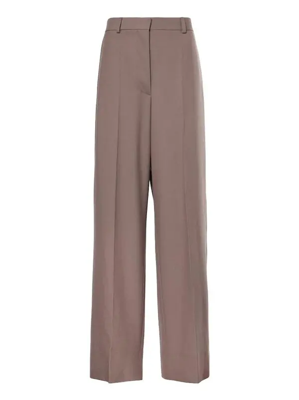 Stella McCartney Wide-leg Wool Pants - Grey