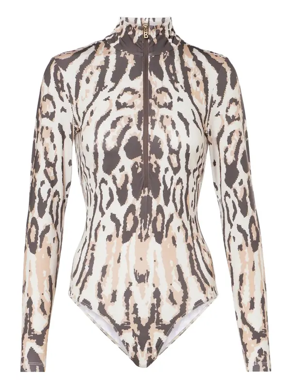 Bogner Viviane Animal-print Jersey Bodysuit - Multicoloured
