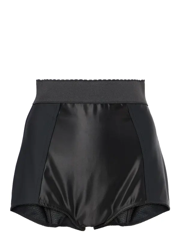 Dolce & Gabbana High-rise Paneled Shorts - Black