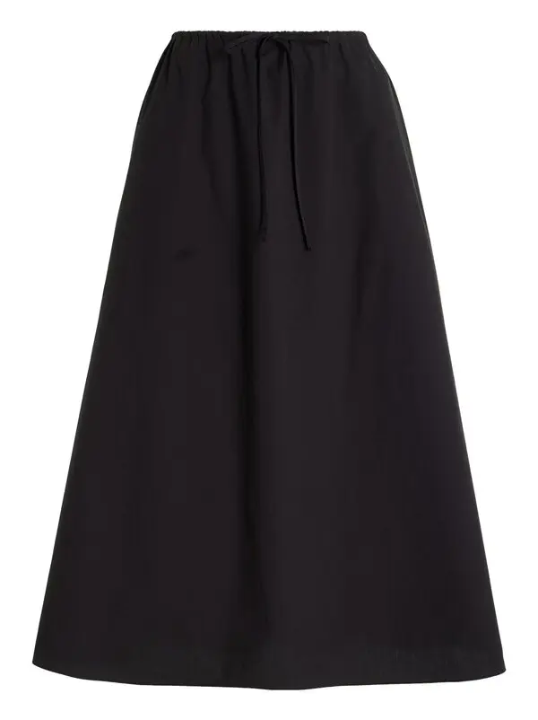 Matteau Cotton Skirt - Black