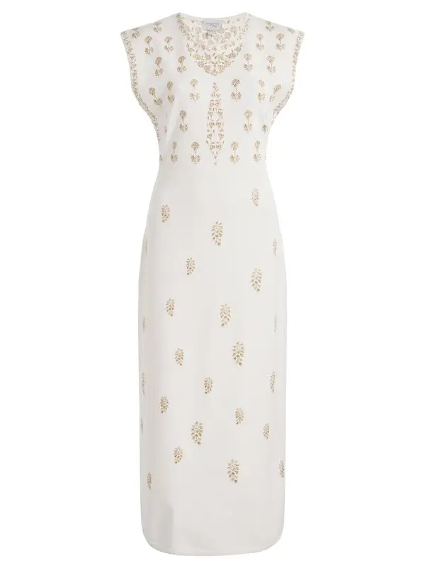 Giambattista Valli Knit Midi Dress - Ivory