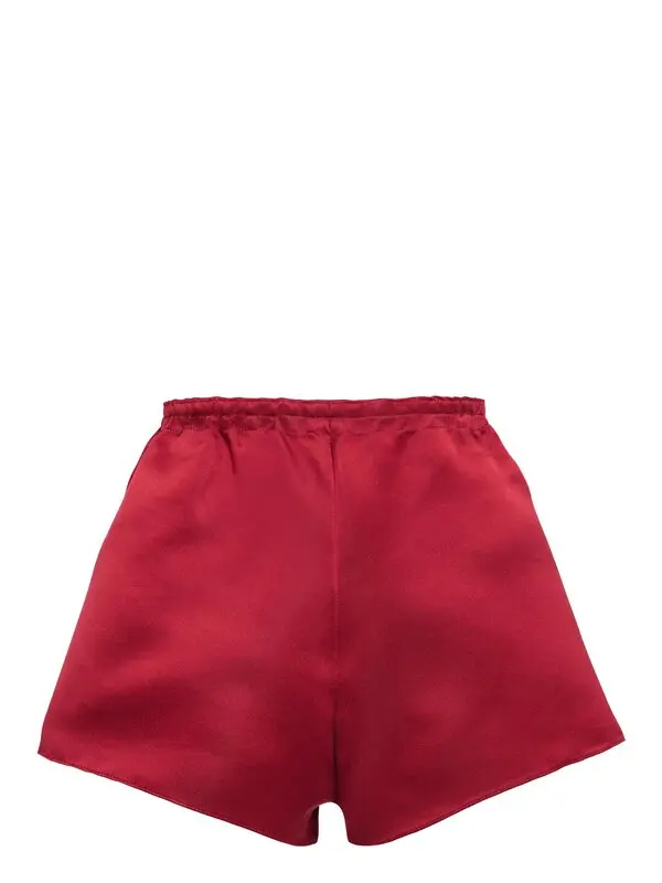 Giambattista Valli High-rise Douchesse Shorts - Red