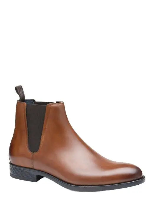 Johnston & Murphy Flynch Chelsea Boot - Tan Italian Calfskin