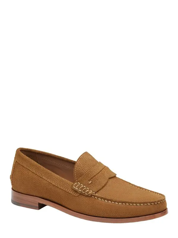 Johnston & Murphy Baldwin Penny Loafer - Snuff English Suede