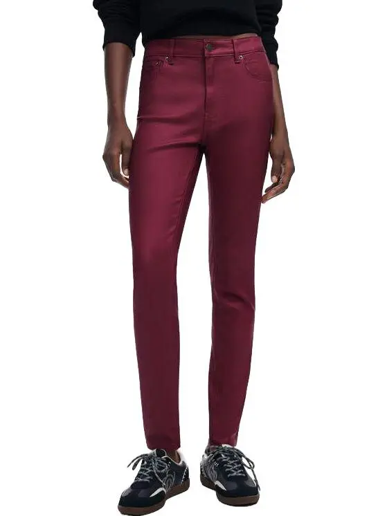 Desigual Slim Fit Pants - Red