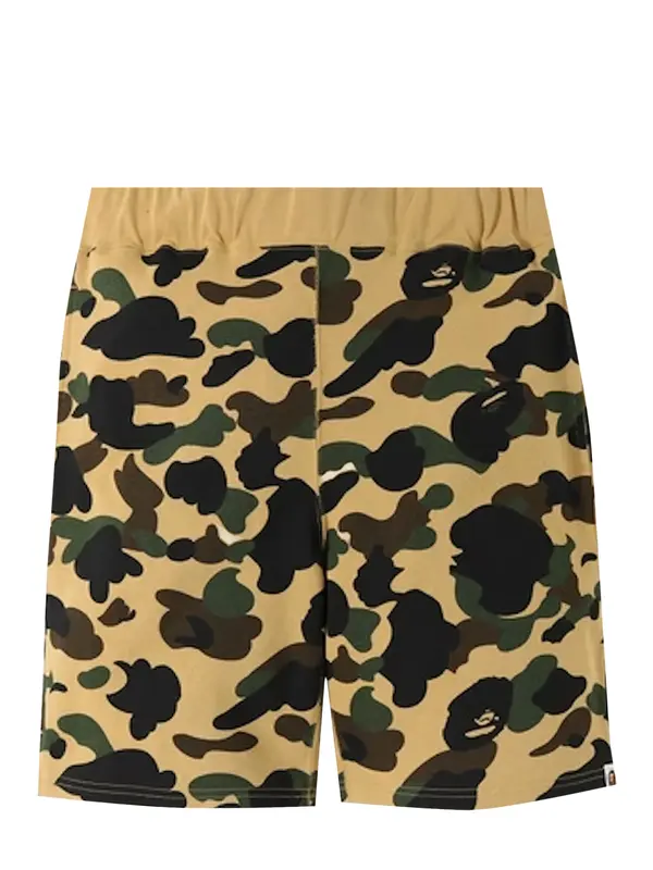 BAPE 1st Camo Sweat Shorts - Yellow
