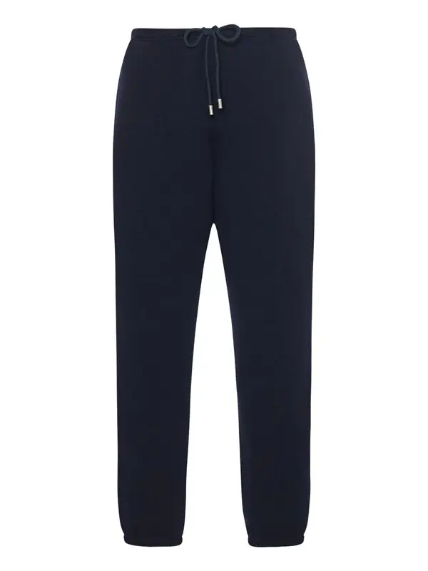 THE ROW Teo Pant In Cashmere And Cotton - Navy