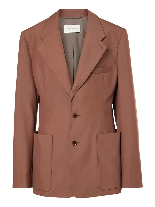 LEMAIRE Twill Blazer - Brown