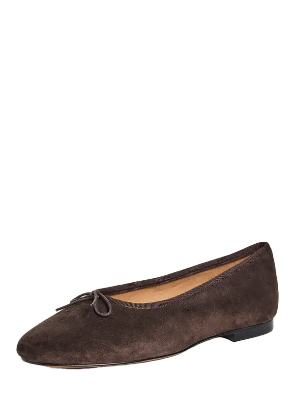Madewell Francine Suede Ballet Flats - Dark Carob
