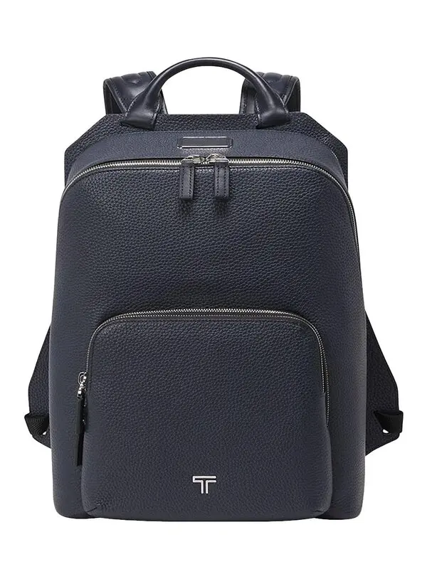 Tumi Davide Calf Leather Backpack - Navy