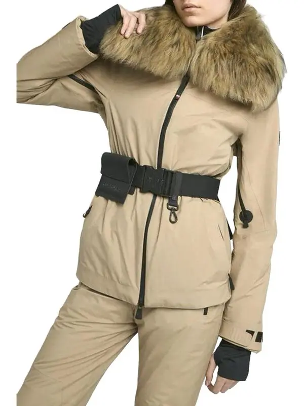 Moncler Vizelle Performance Jacket - Open Beige