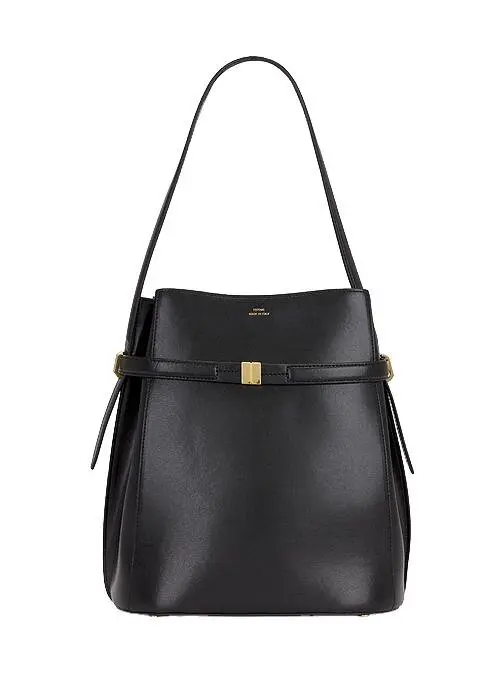 TOTEME Belted Bucket Bag - Black