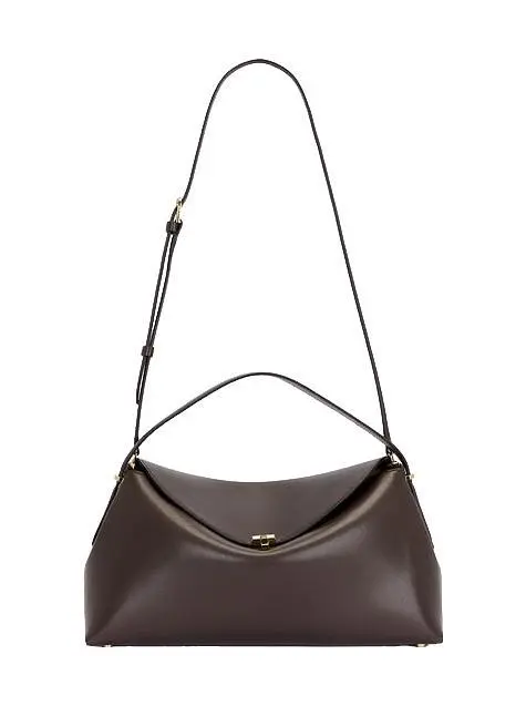 TOTEME T-lock Top Handle Bag - Bark